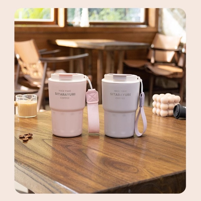 Sitarayuri 360/600ML thermos cup for coffee, very cute, safe and leak ...