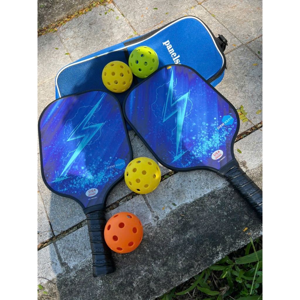 Ultralight and Fast Pickleball Racket Set with Bag for 4 Lightning ...