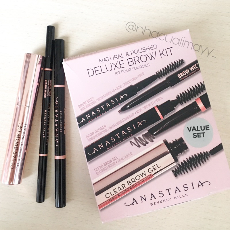 Deluxe Brow Kit Anastasia Beverly Hills Eyebrow Pencil Set | Shopee ...