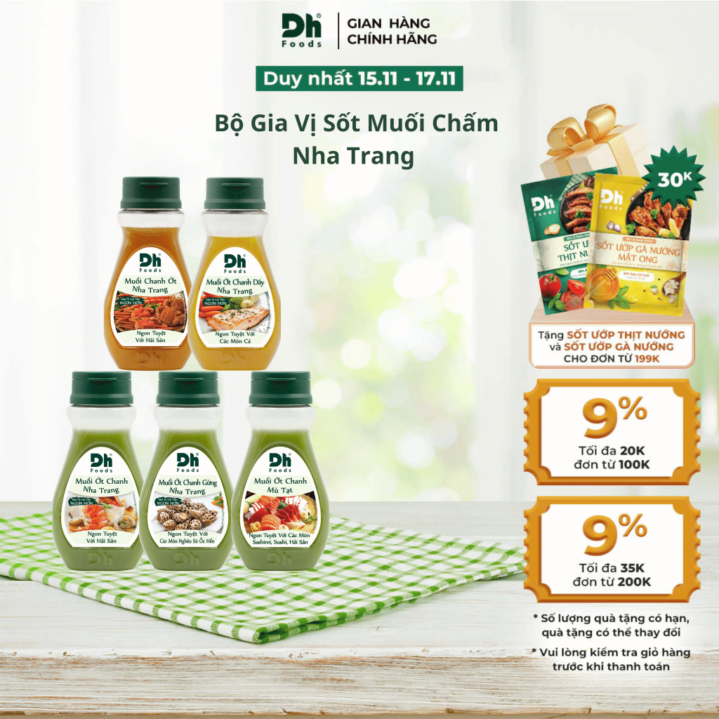 Dh Foods Assorted Nha Trang Salt Sauce Used to Dip Seafood, Barbecue ...
