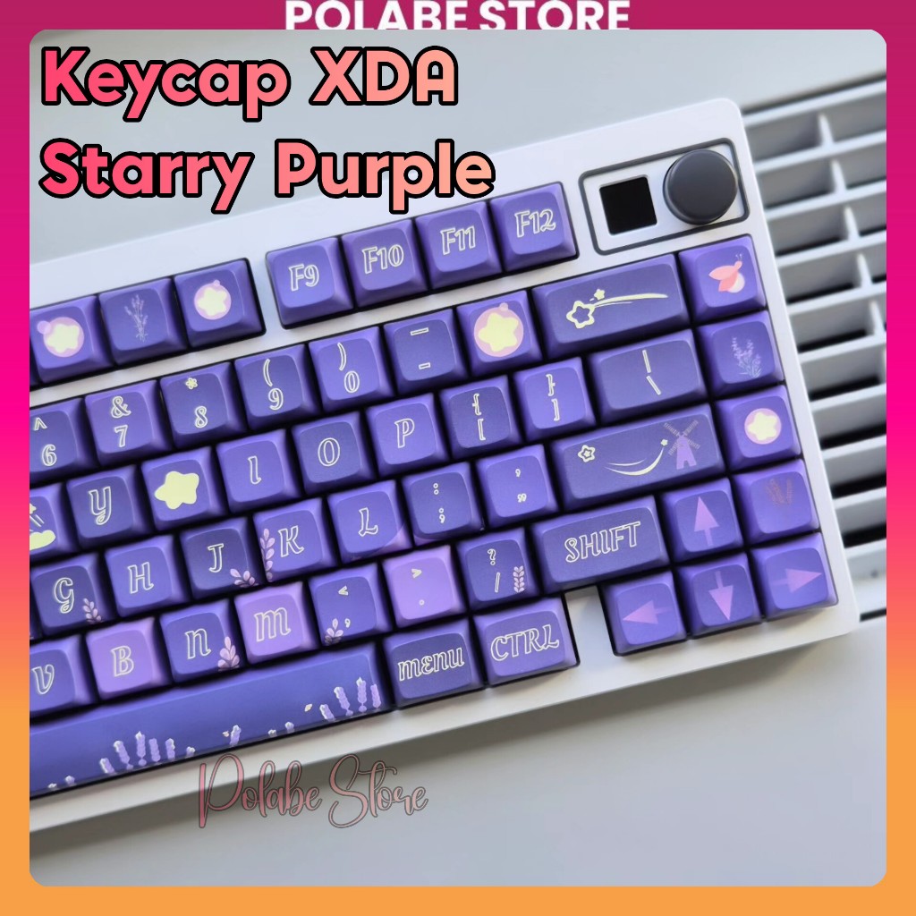 Keycap Starry Purple XDA Profile mechanical keyboard Polabe Store Sharp ...