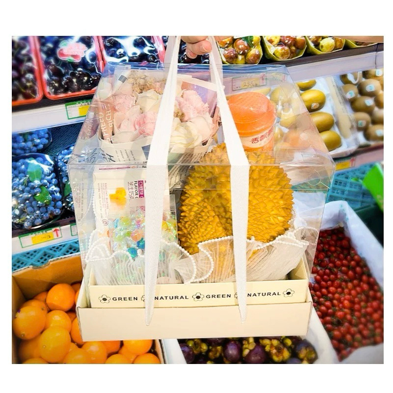 Fruit boxes, cake boxes, cute square boxes with inner lids (peel off ...
