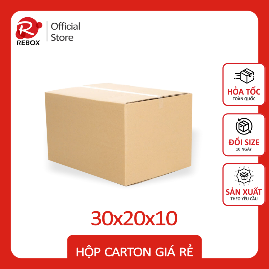 Standard carton box 30x20x10 cm - 20 packing carton boxes, packaging ...