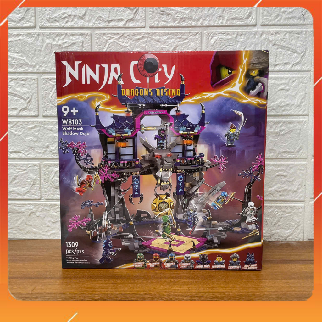 Ninja Assembly Toy NINJA Dragon Rissing 2 Wolf Mask Shadow Dojo 71813 ...