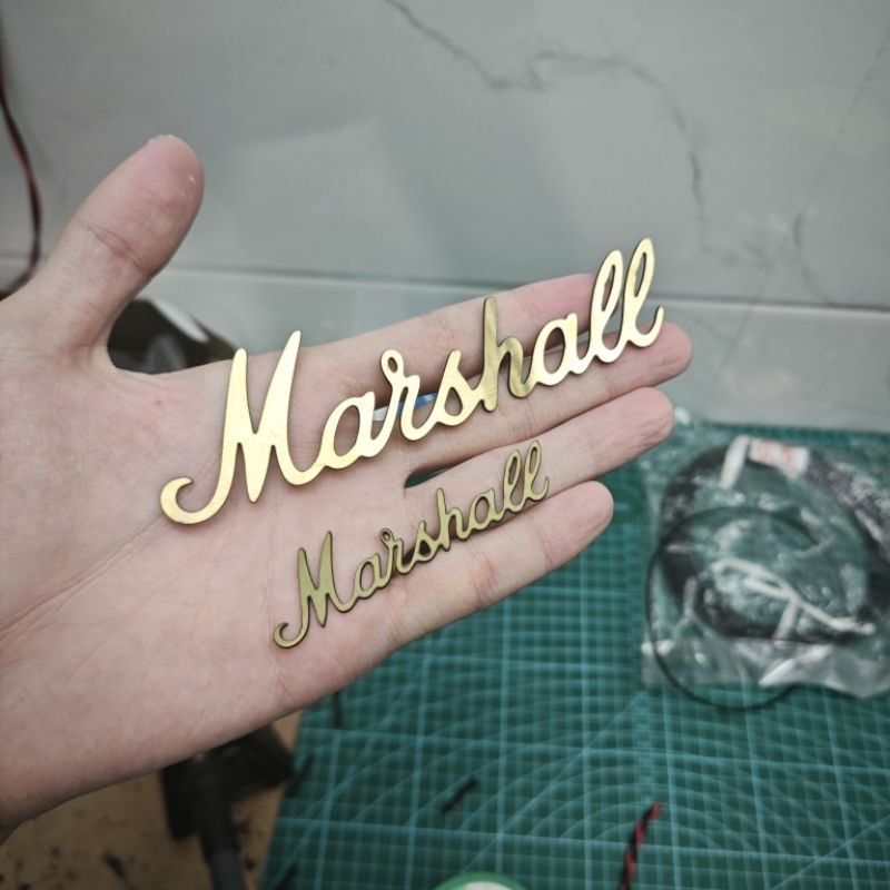 Liquidation of scratched gold stainless steel marshall logo | Shopee Malaysia