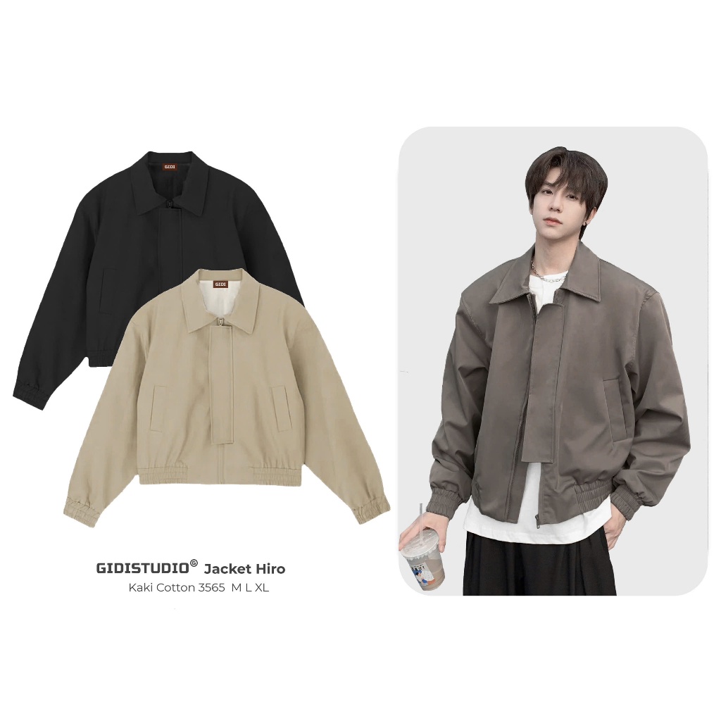 HIRO khakiJacket form BOXY for Men and Women Unisex - LONG SHAPE Jacket ...