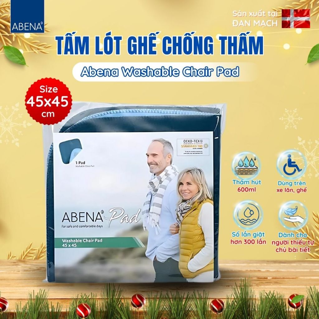 Abena Washable Chair Pad (45x45cm) - Imported from Denmark - Waterproof ...