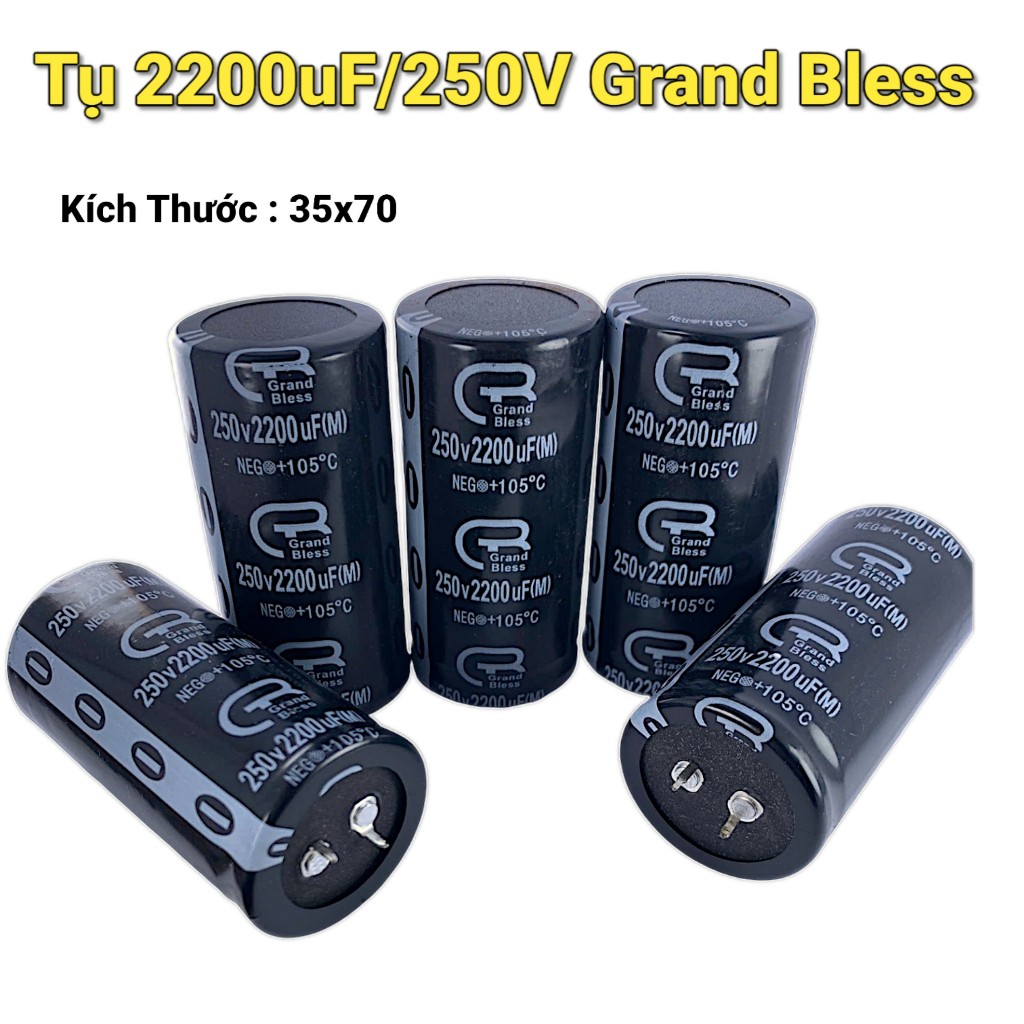 Capacitor, Power Filter Capacitor 2200uF 250v size 35mm x 70mm and 30mm ...
