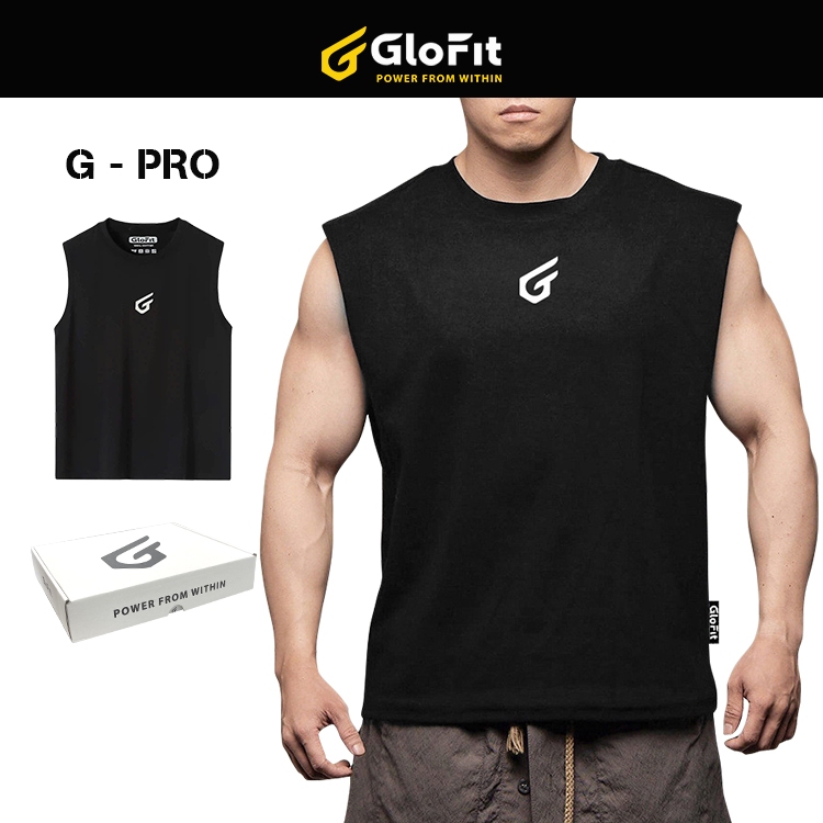 Glofit G-Pro Tanktop Premium 2-Way Stretch Cotton, Sporty, Cool ...