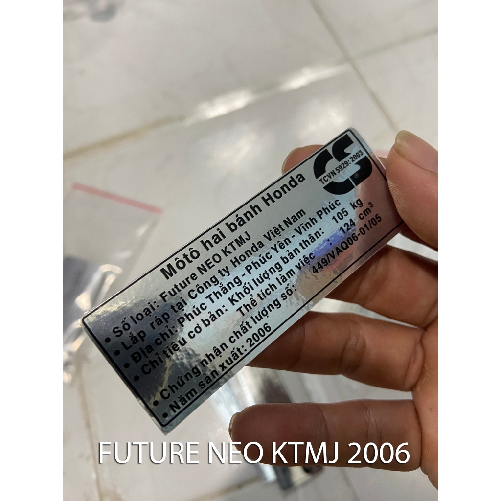 Future, Future Neo, Future X production year parameter stamp (still ...