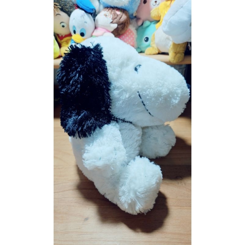 Peanuts fuzzy Snoopy dog teddy bear with red collar - Genuine Japanese ...