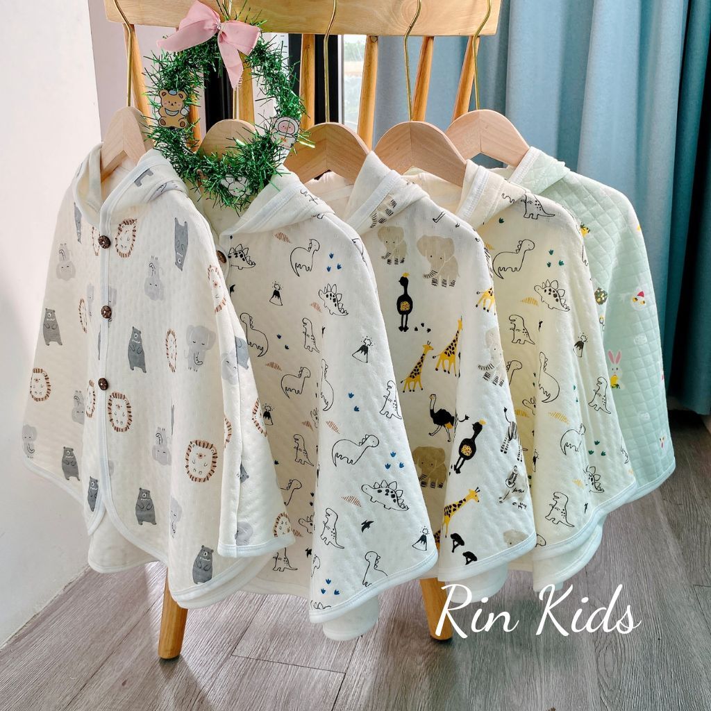 Korean-made cotton baby sun protection cape with 2 layers of ...