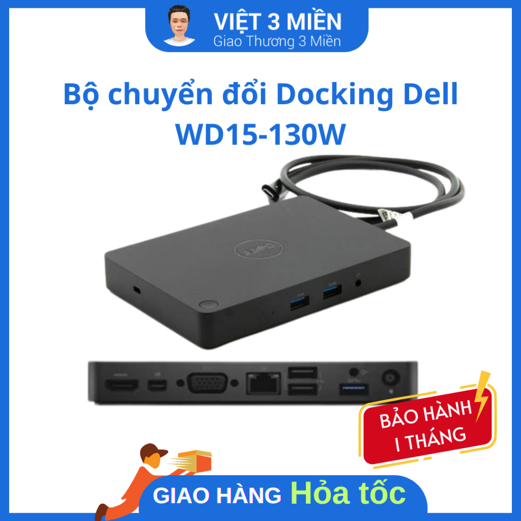 Dell WD15-130W Docking Adapter | Shopee Malaysia