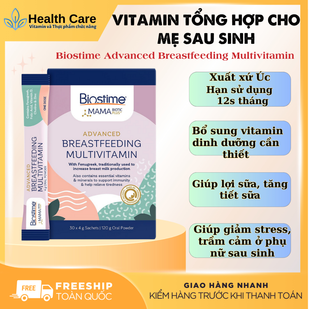 Biostime Advanced Breastfeeding Multivitamin for Postpartum Mothers ...