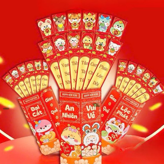 Unique 2025 12 Zodiac Signs Hexagonal Lucky Money Set | Shopee Malaysia