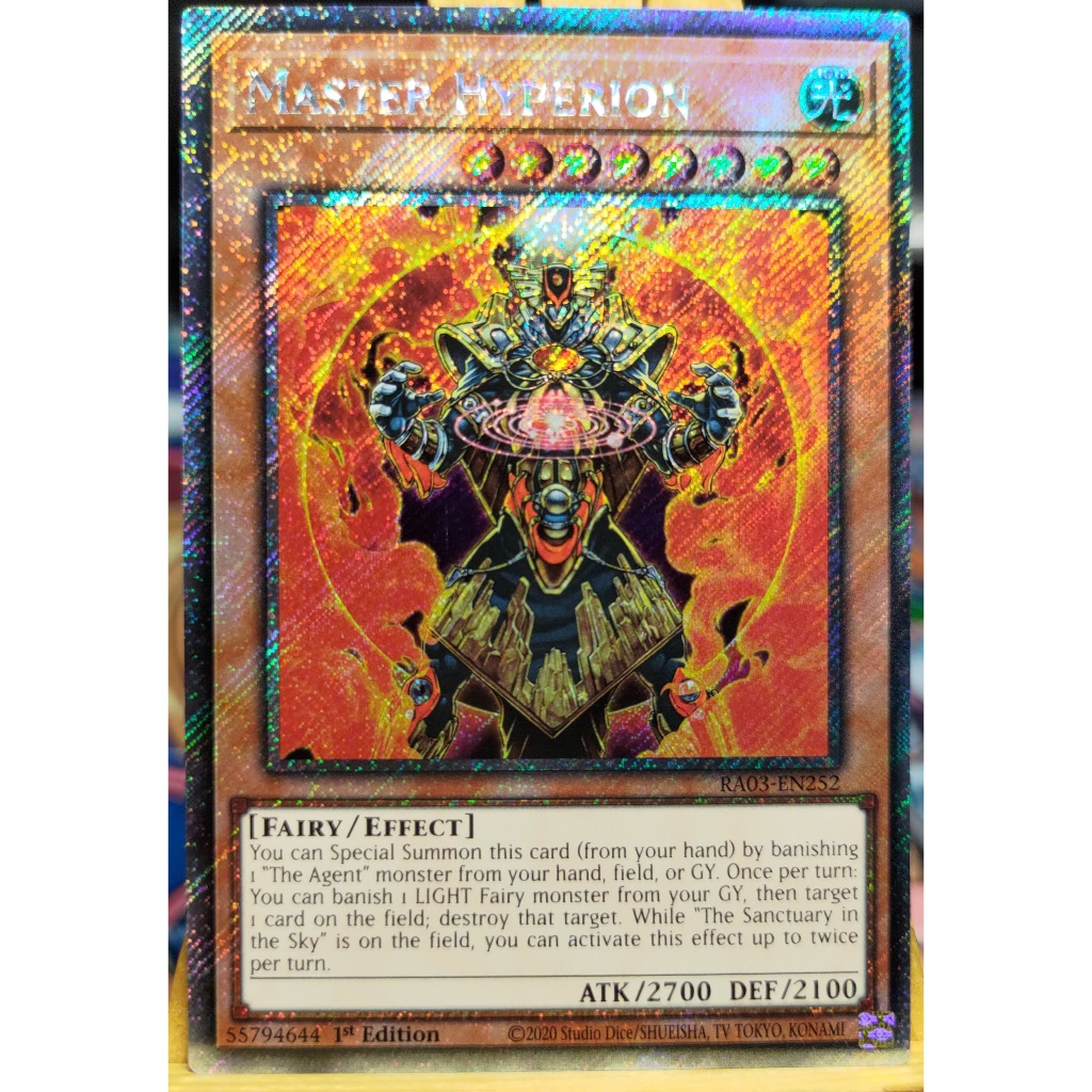 [KW2 Yugioh] [EN-UK] Master Hyperion Card - RA03-EN252 - Platinum ...