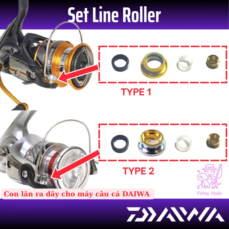 DAIWA fishing Reel Line Roller models before 2022 - Line Roller for ...