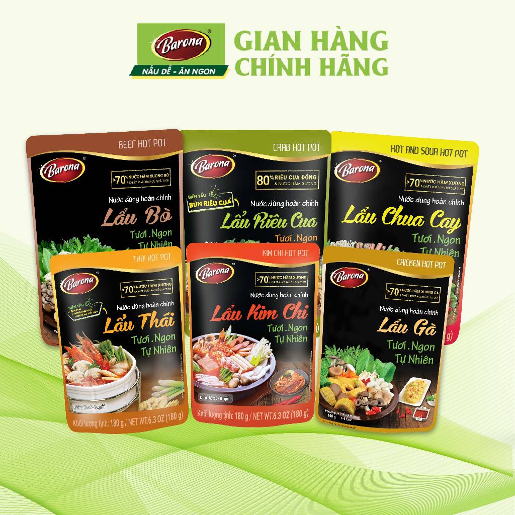 Barona Hot Pot Broth (Thai Hot Pot, Kim Chi Hot Pot, Crab Hot Pot ...