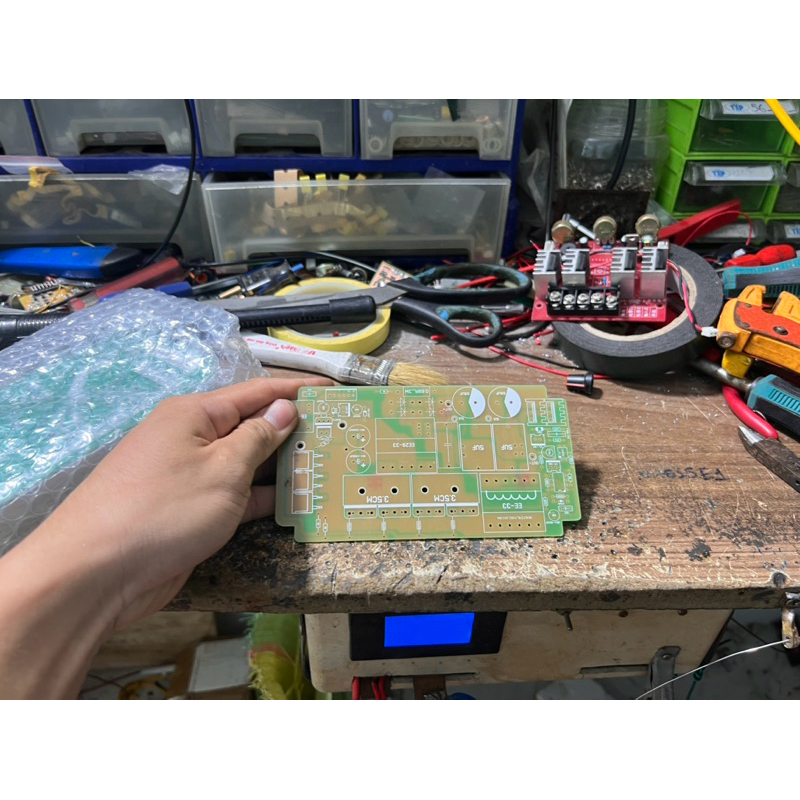 Large 4 Fet PCB EE28-33 2025 +Pre-installed PCB SG3525 “Auto Fan ...