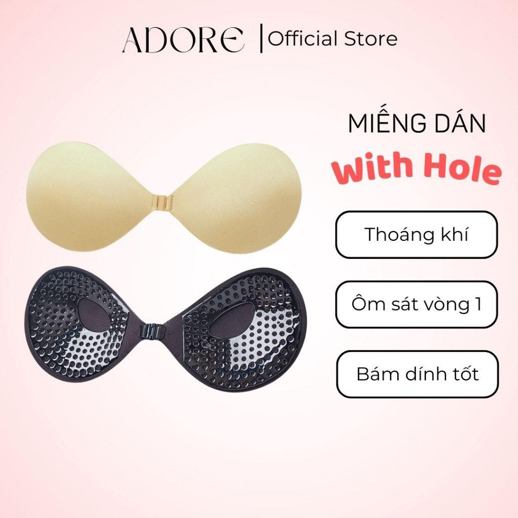 Adore cleavage-creating breast patch, With Hole bra, front-mounted bra ...