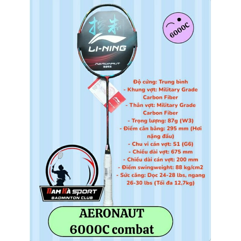Genuine Lining Aeronaut 6000C Badminton Racket | Shopee Malaysia
