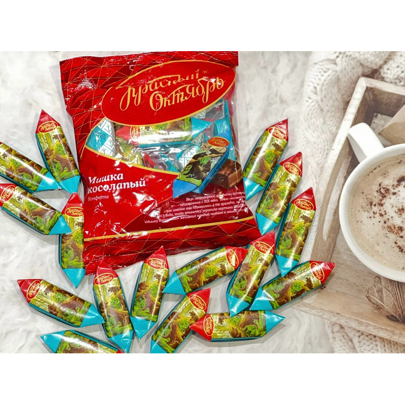 Russian Red October Blue Bear Chocolate Candy 200g | Shopee Malaysia