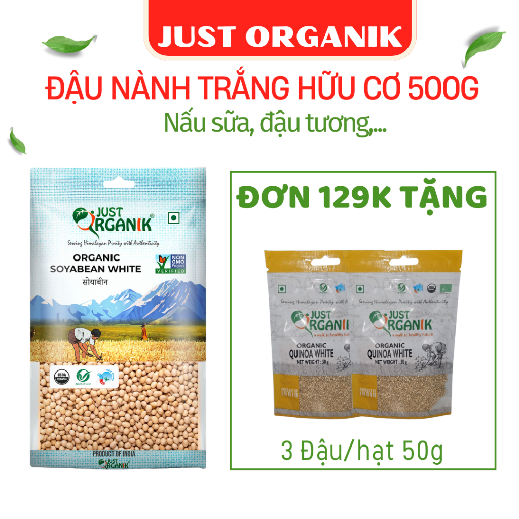 Just Organik Organic Non-GMO Soybeans for Baby Milk Imported from India ...