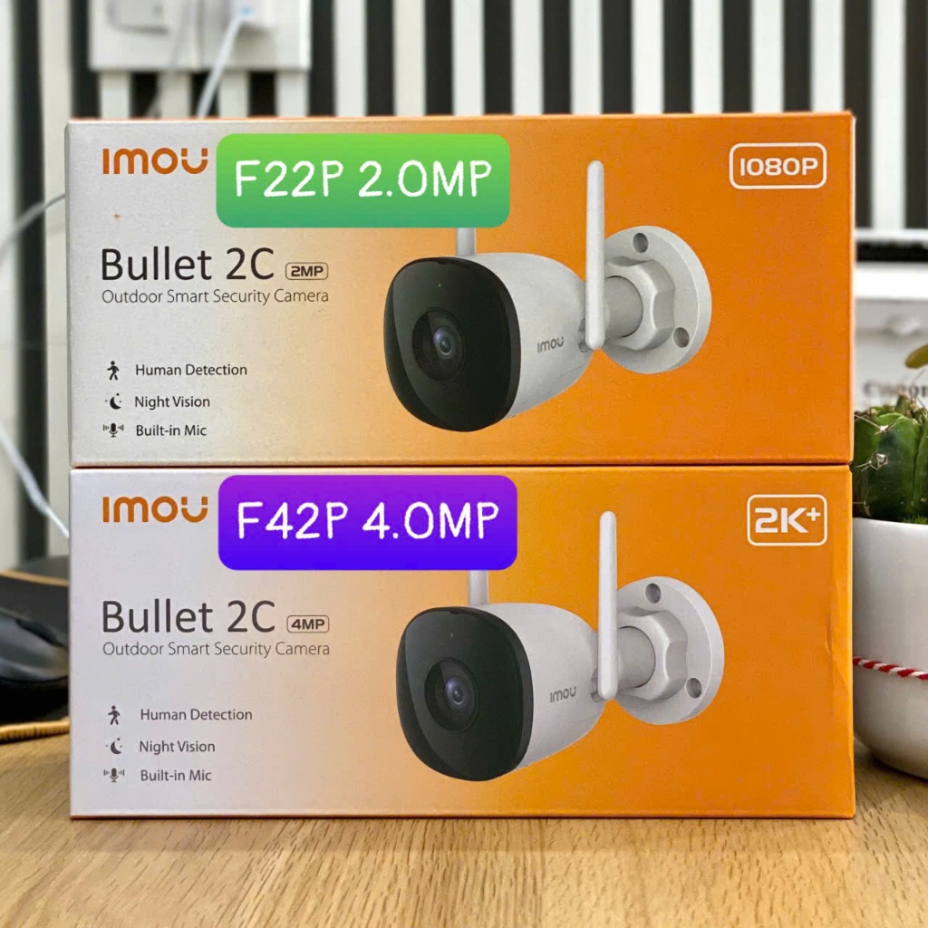 Imou F42P/F22P Camera with 4.0MP/2.0MP resolution Outdoor waterproof, 100% genuine full box ...