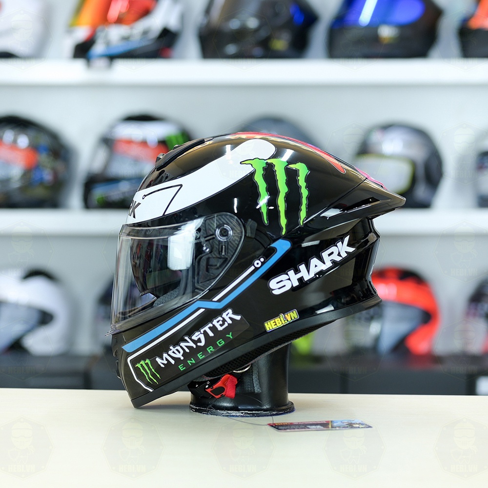Roc 08 Plus 2024 Fullface Hat Glossy Black + Shark Lorenzo Stamp ...