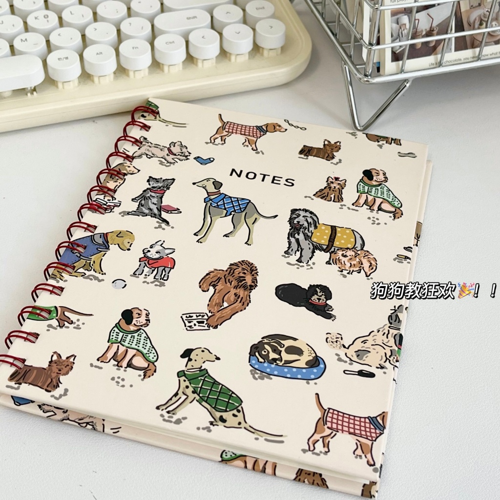 XO Cath Kid puppy spring notebook - Cute design, daily notepad, popular ...