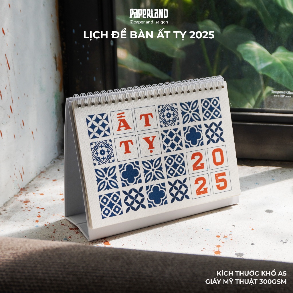 Vietnam TILE TABLE CALENDAR 2025 | High QUALITY FINE ART PAPER 300gsm ...