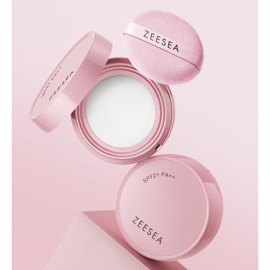 Zeesea Sunscreen Powder SPF 21 PA+ + Oil Control Powder Waterproof Long ...