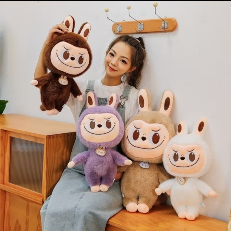 Labubu long-tailed dinosaur teddy bear, imported soft fur. HCM teddy ...