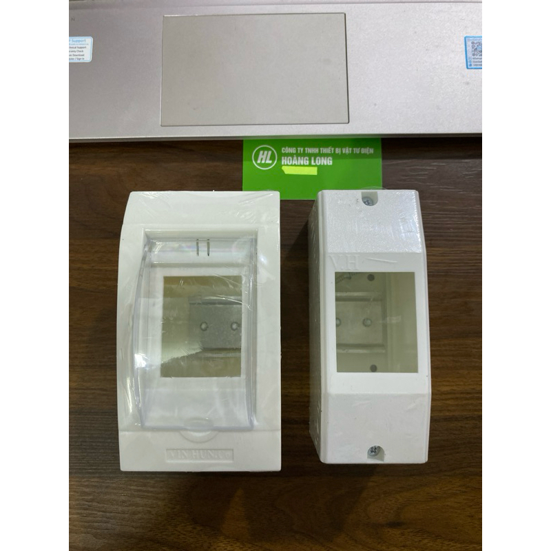 2-piece MCB surface-mounted box with and without lid Vinh Hung | Shopee ...