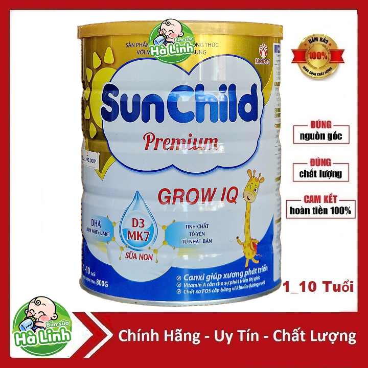 Sunchild Grow IQ Milk Box 800g for Height and Brain Development ...
