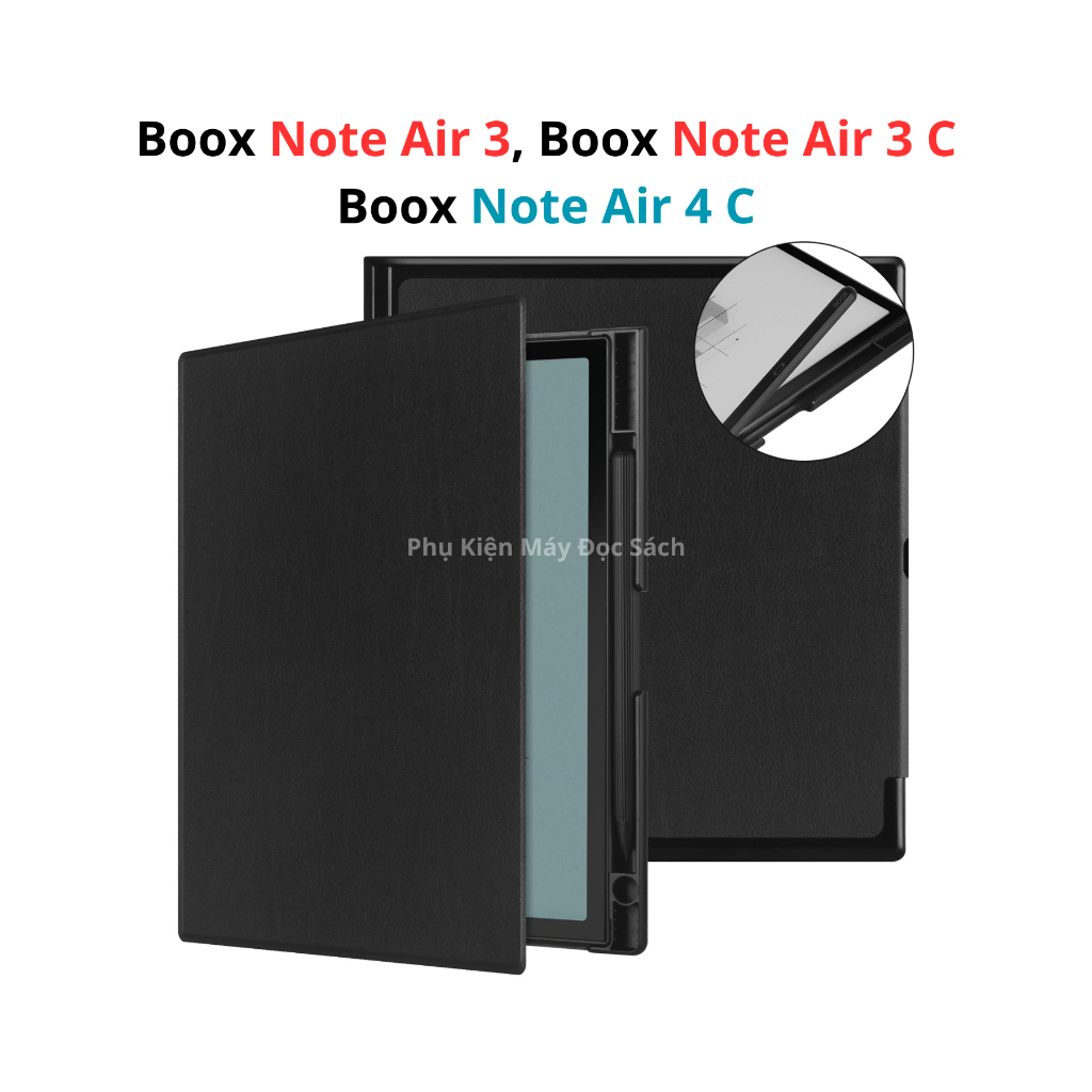Leather Cover Boox Note Air 3/Note Air 3 C/Note Air 4 C, Boox Note Air 3 Reader Case, Boox Note ...