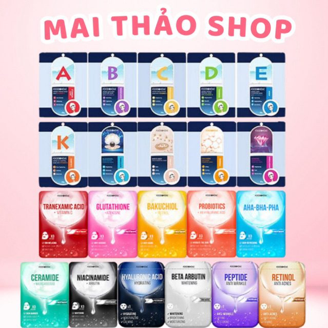 Foodaholic Mask Skin Care Paper Mask 23ml A000 | Shopee Malaysia