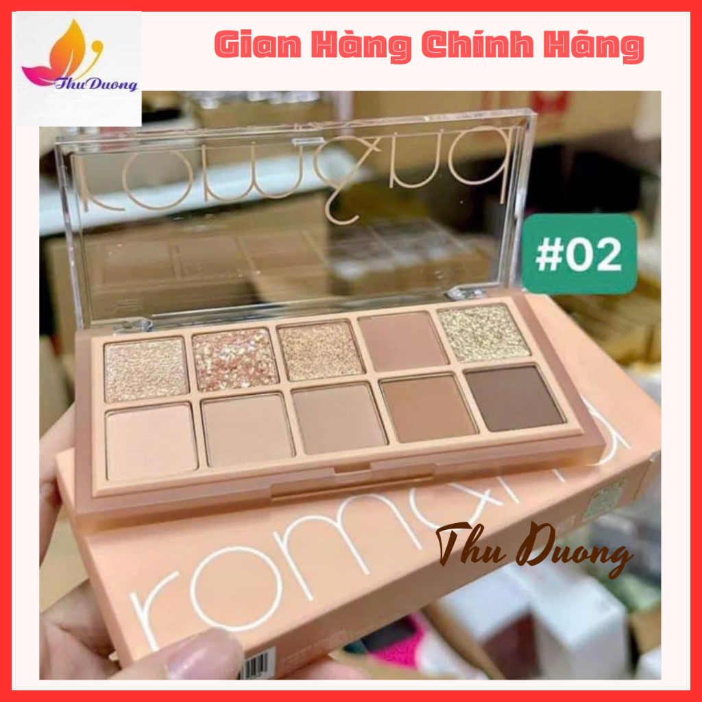 Romand NO.2 Magogany Garden Super Glitter 10-pan Eyeshadow Palette ...