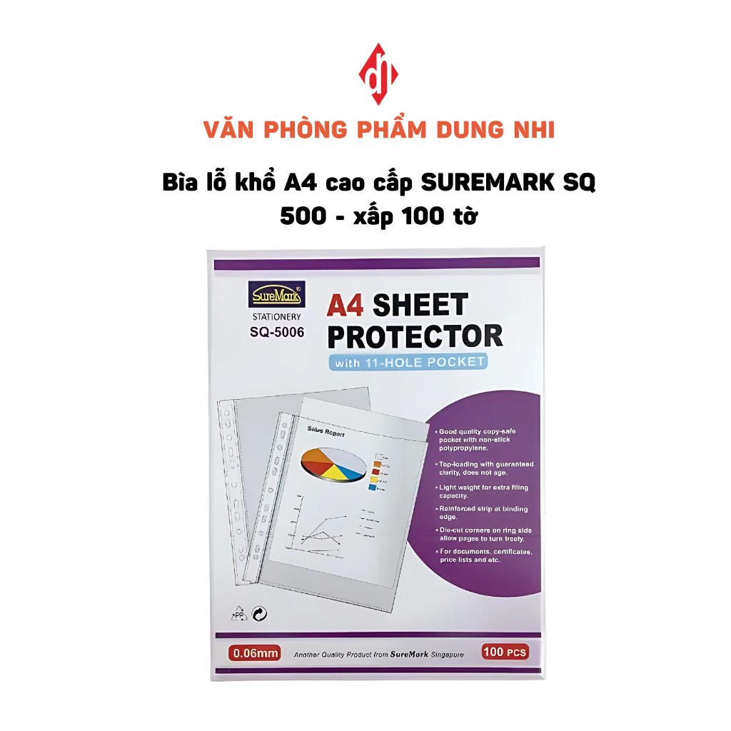 [GENUINE] Suremark SQ-5006 PREMIUM HOLE COVER - 600GR - LOTS OF 100 A4 ...