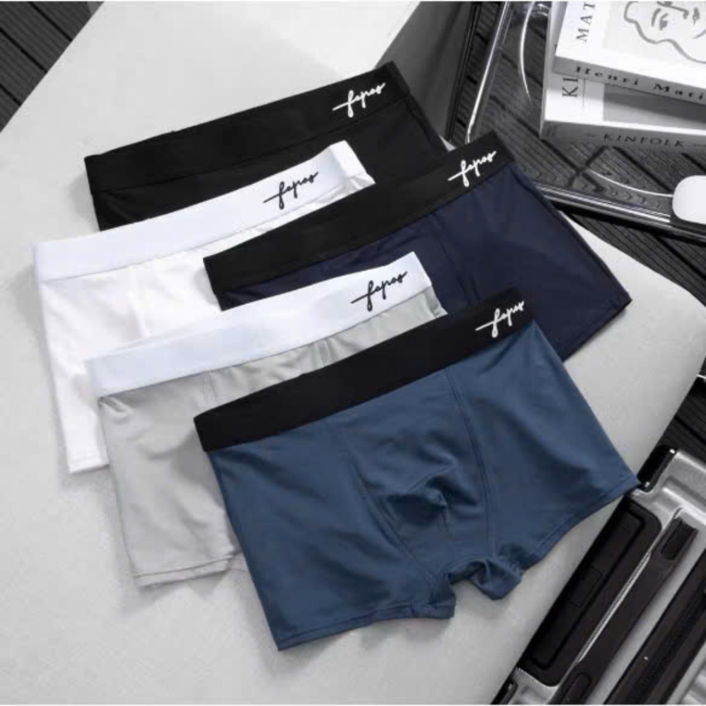 High-quality men's briefs, men's Boxer briefs with letter waistband, 4 ...