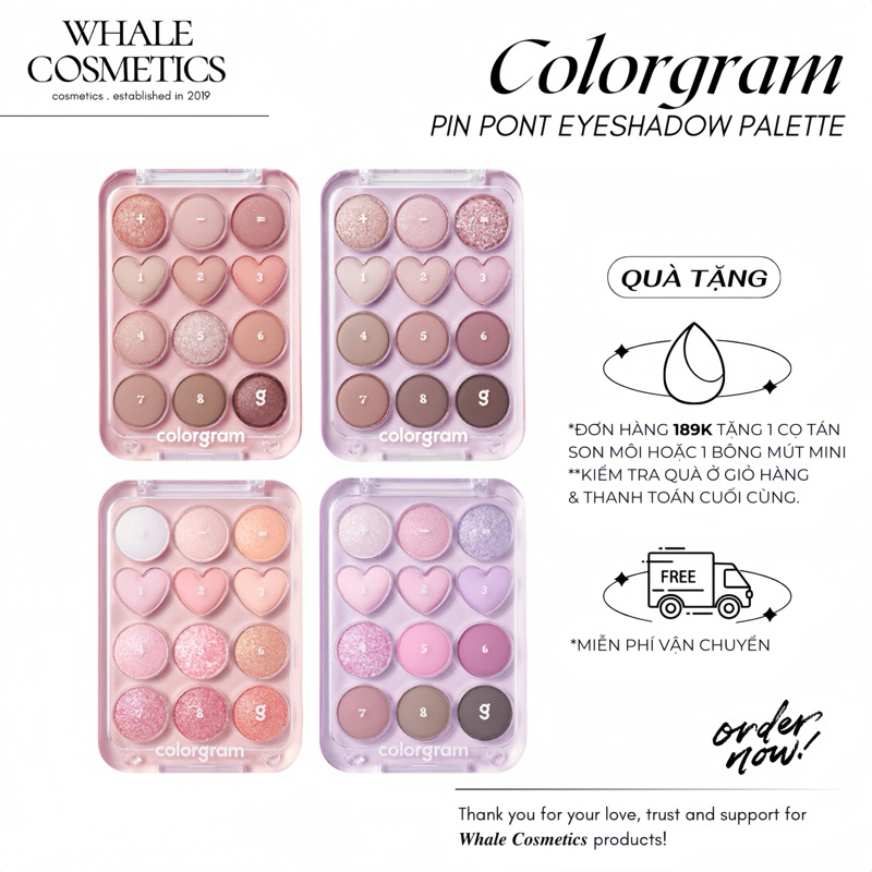 (COLORGRAM) Colorgram 12-color Eyeshadow Pin Pont Eyeshadow Palette (9.9g) | Shopee Malaysia