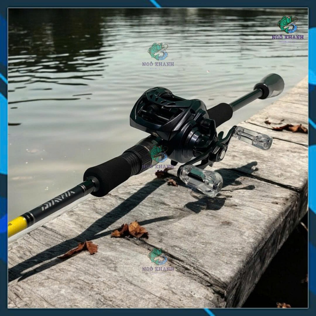 Daiwa Crossfire lure fishing rod Combo + Cemreo X1 reel, horizontal reel fishing rod with Click ...
