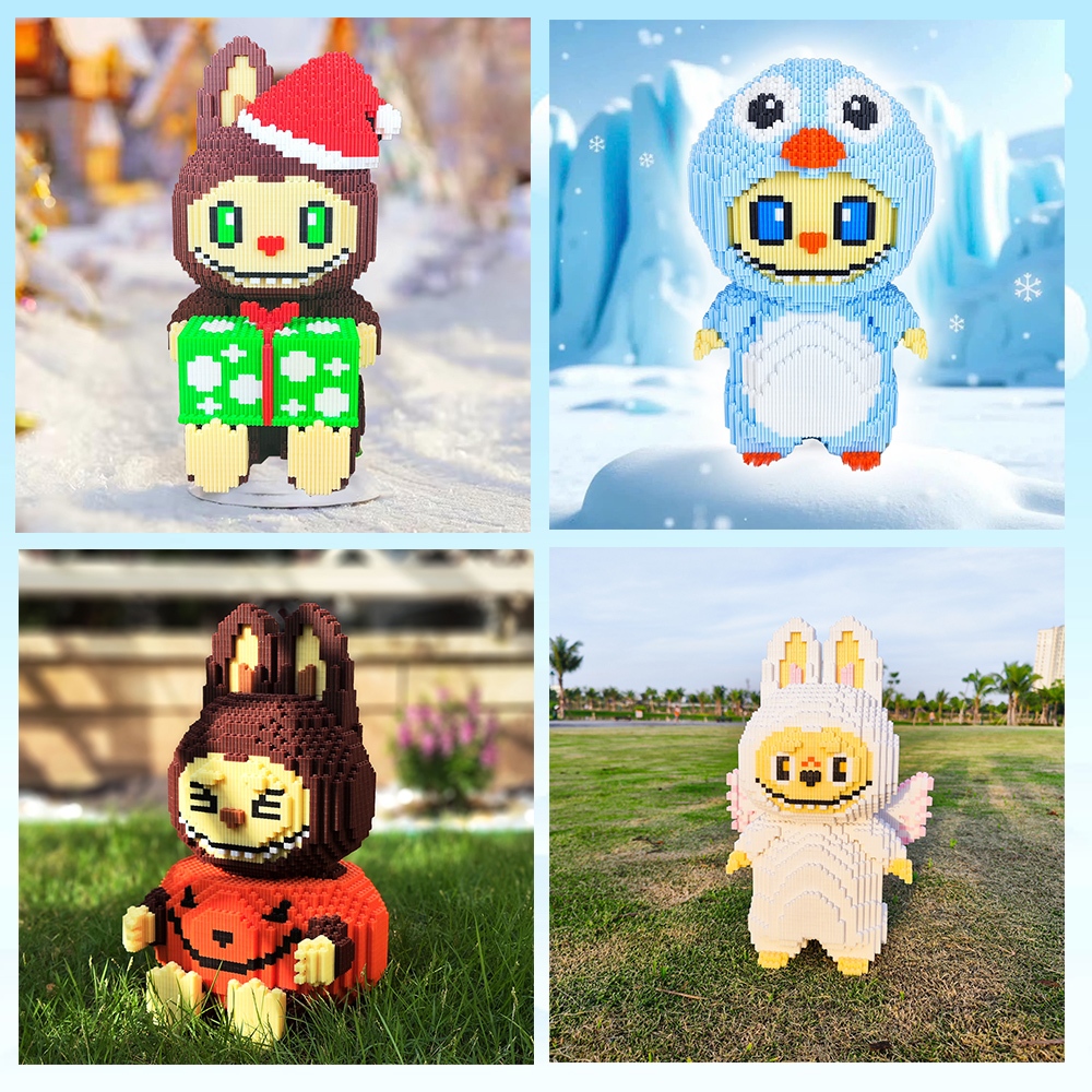 Labubu assembly model 35cm labubu halloween, labubu angel, labubu noel ...