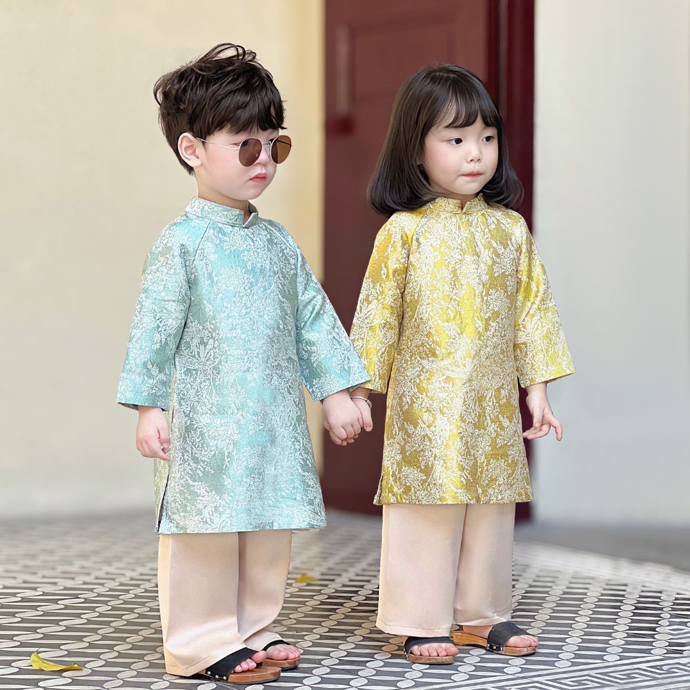 Fbaby Boys and Girls Ao Dai Designed with High Quality Brocade Patterns ...