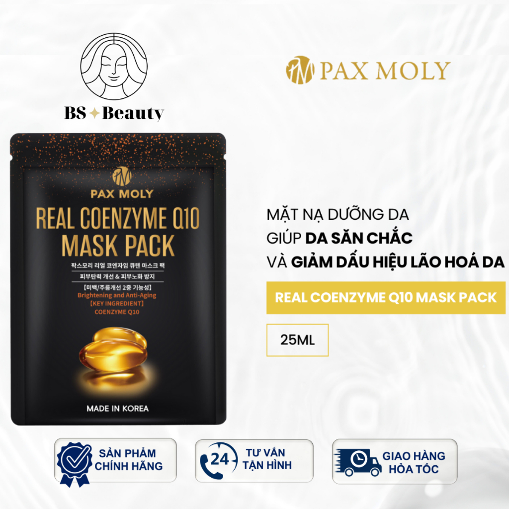 Pax MOLY Real Coenzyme Q10 Mask Pack 25ml (1 piece) | Shopee Malaysia