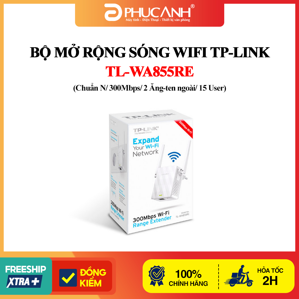 TP-Link TL-WA855RE wifi Extender (N Standard/ 300Mbps/ 2 External Antennas/ 15 Users) | Shopee ...