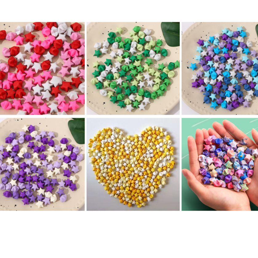 [100-520] Pre-folded paper stars - choose color (preparation: 2 days ...