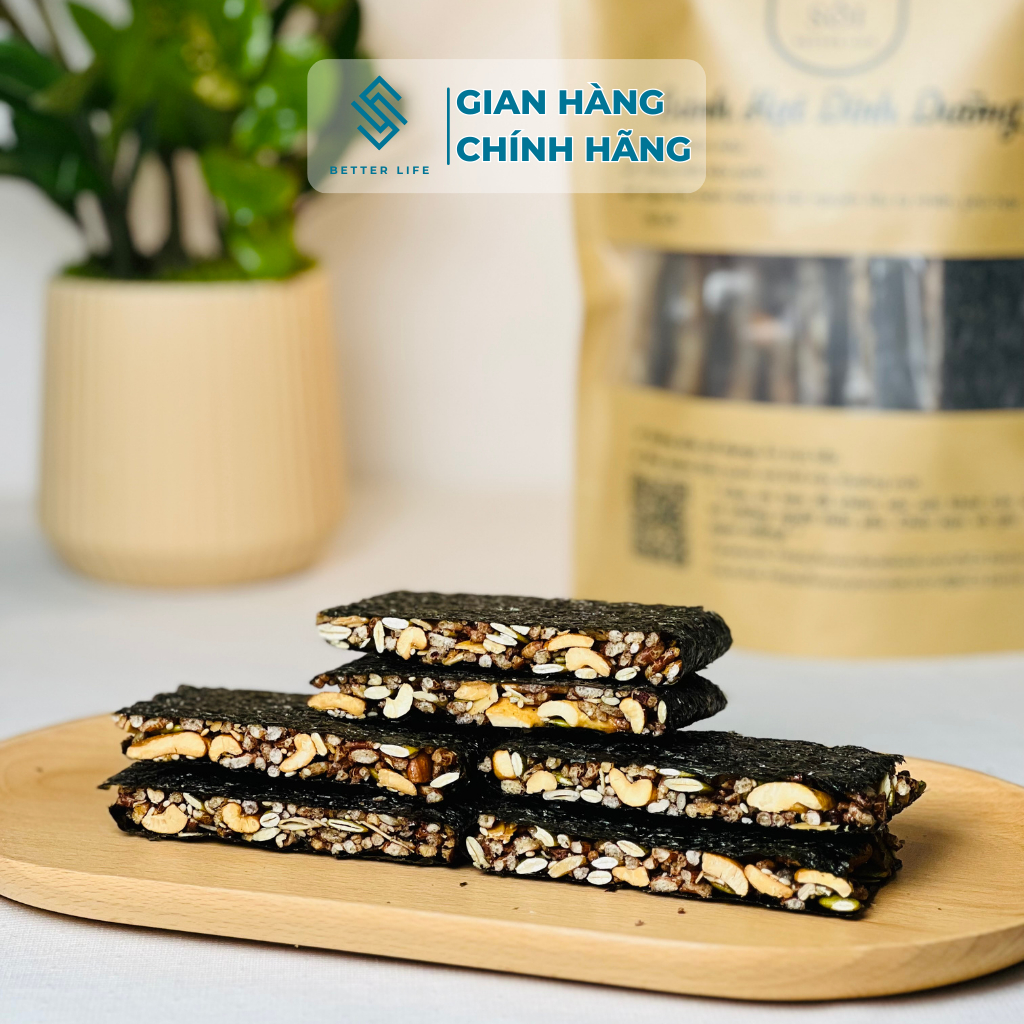 Vip TYPE nutritious seaweed bar mixed with seeds, eatclean diet brown ...