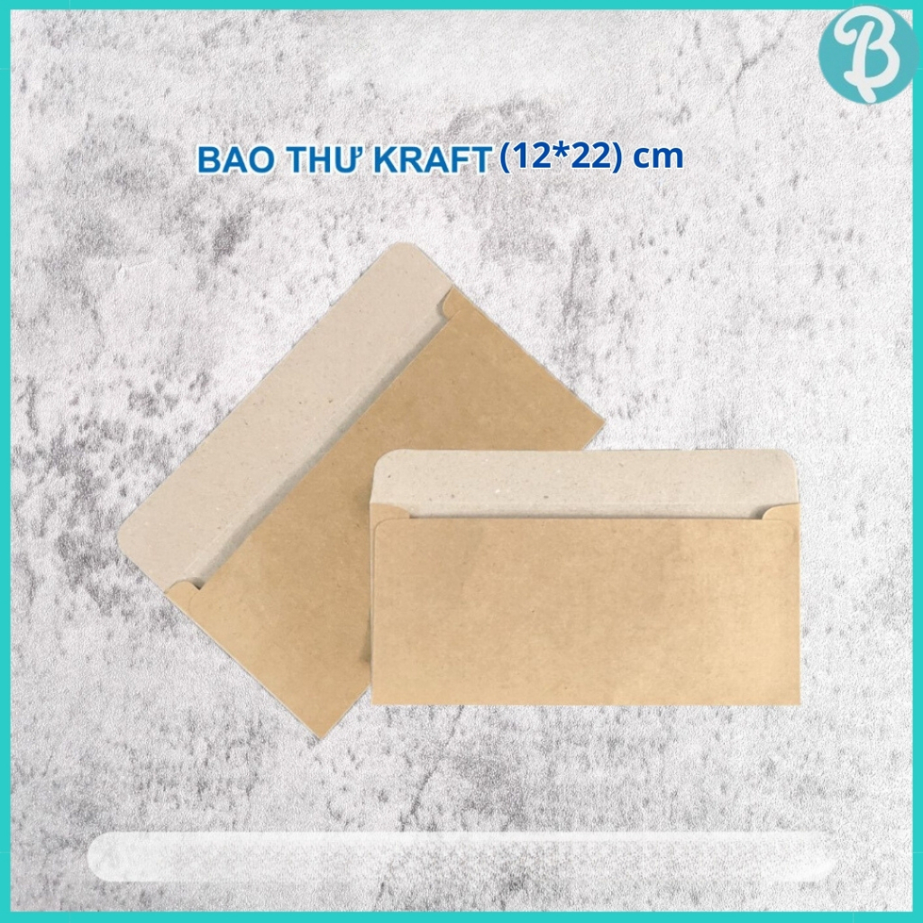 Kraft paper envelopes, document envelopes size (12x22)cm thick, hard ...