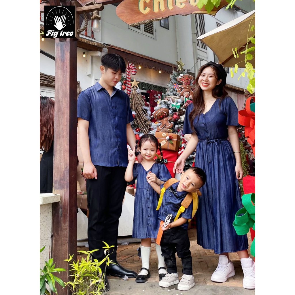 Fig Tree Family Uniform Combo New Denim Model Dark Blue Code 183 ...